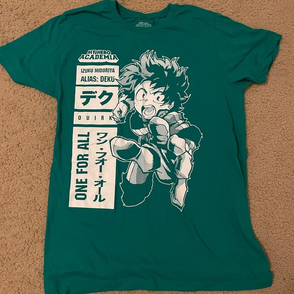 Funimation | Tops | Green My Hero Academia Mha Tshirt | Poshmark